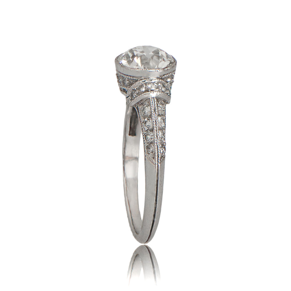 Art Deco Style Engagement Ring - Estate Diamond Jewelry