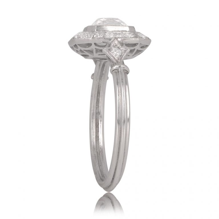 Tuena Ring - Antique Cushion Cut Diamond Ring