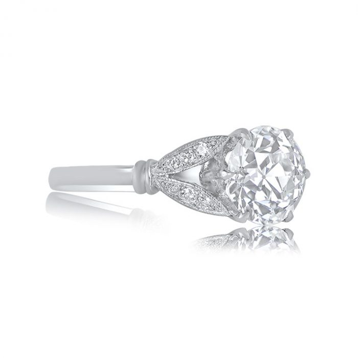 Lyon Diamond Engagement Ring - Estate Diamond Jewelry