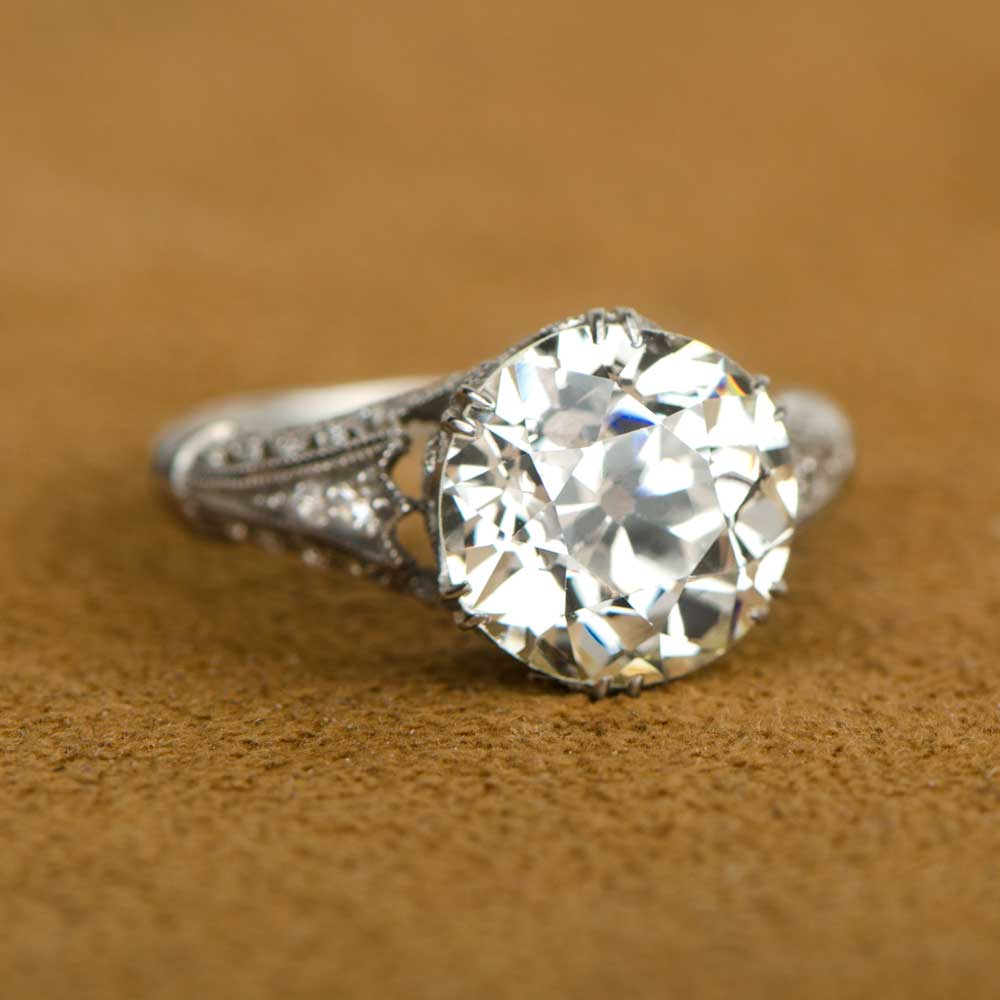 Melton Ring. Circa 1950 - Old European Cut Diamond Ring