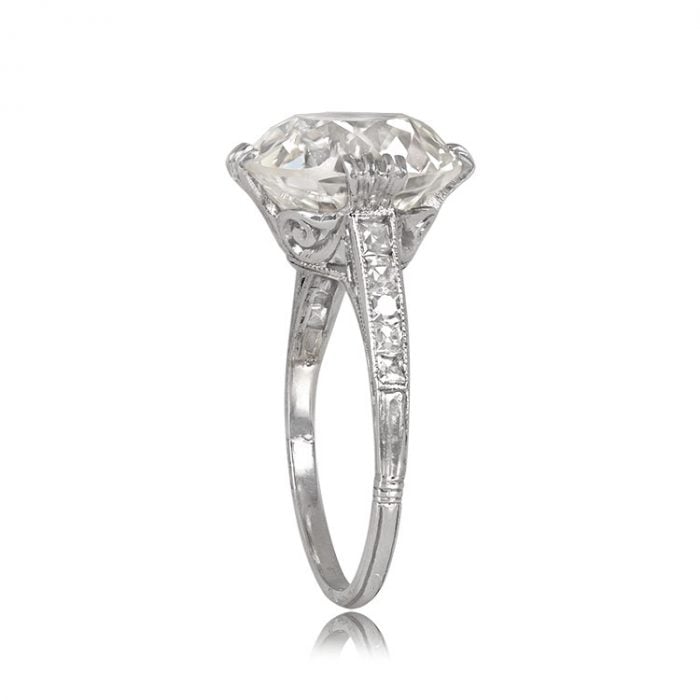 7.55ct OEC Diamond GIA Rockford Ring - Circa 1920 - EDJ