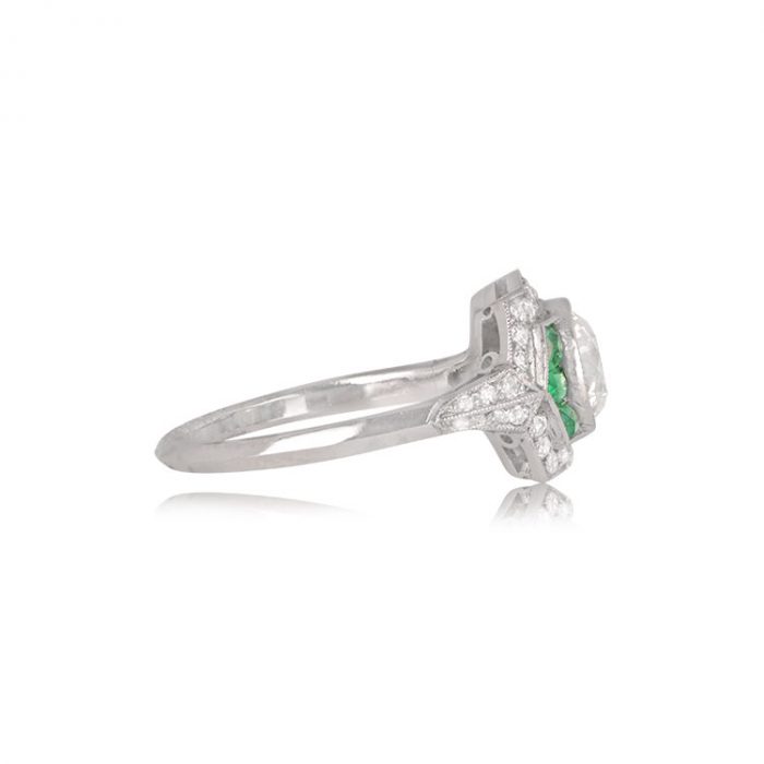 1.17ct Diamond and Emerald Accent Westfield Ring - EDJ