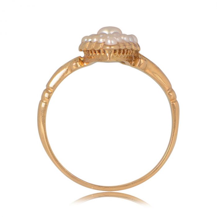 Harrisburg Ring. Circa 1815 - Antique Pearl Navette Ring