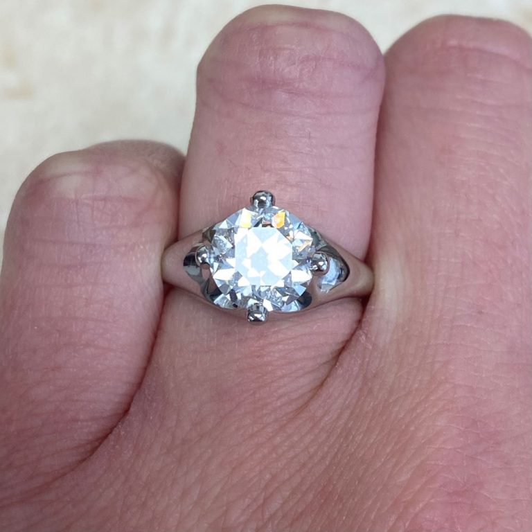 2.50ct Bulgari Platinum and Diamond Ring - EDJ