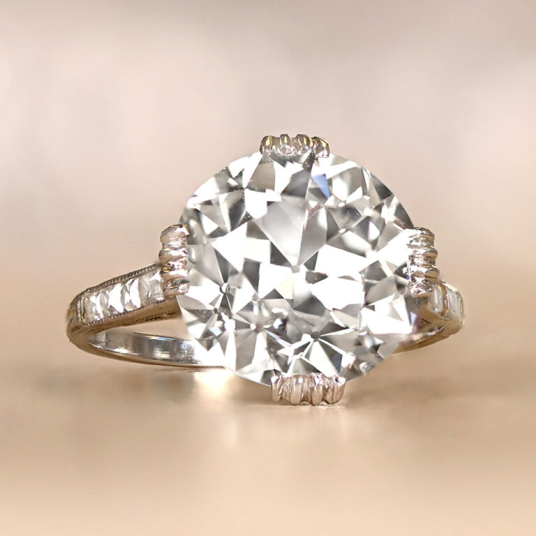 7.55ct OEC Diamond GIA Rockford Ring - Circa 1920 - EDJ
