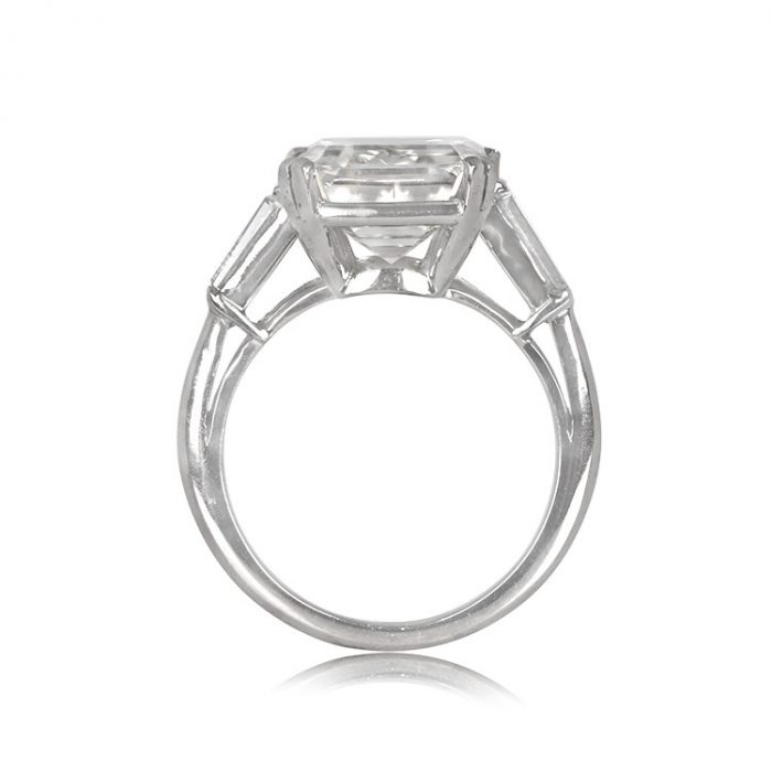 Vintage 6.49ct Emerald-Cut Diamond Ring - Estate Diamond Jewelry