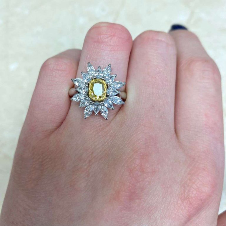 0.70ct Fancy Diamond Stratford Ring - Estate Diamond Jewelry