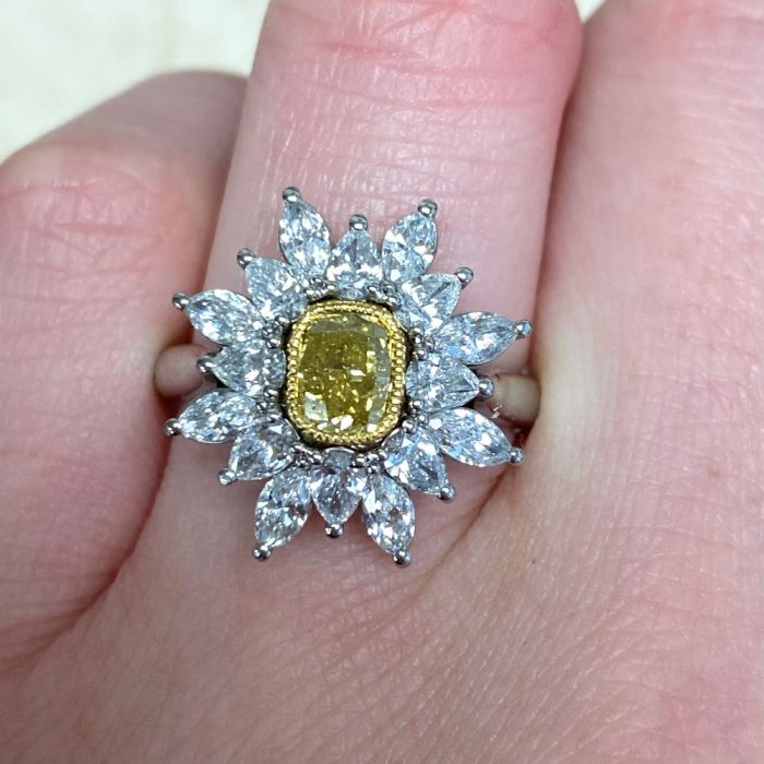 0.70ct Fancy Diamond Stratford Ring - Estate Diamond Jewelry