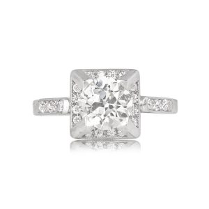 0.50ct Redstone Ring. Circa 1940 (Vintage, Retro Era)
