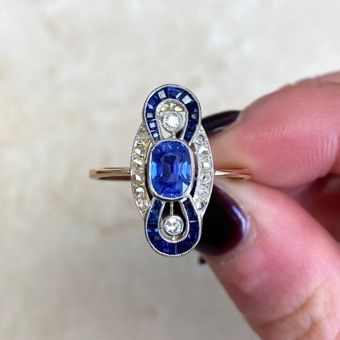 Alexandria Ring. Circa 1900 - Estate Diamond Jewelry