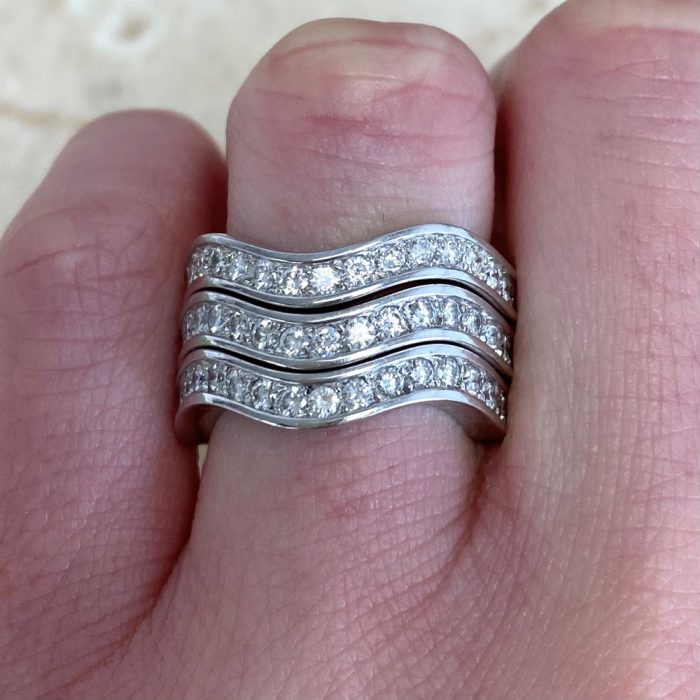 Cartier Stacking Bands - Estate Diamond Jewelry