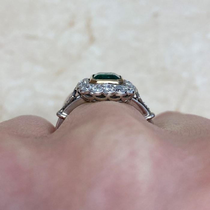1.15ct Emerald Riverdale Ring - Estate Diamond Jewelry
