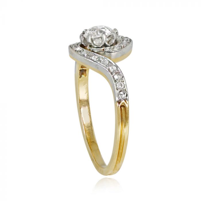 Art Nouveau 0.38ct Diamond Two-Stone Ring Beaumont. Circa 1900 - EDJ