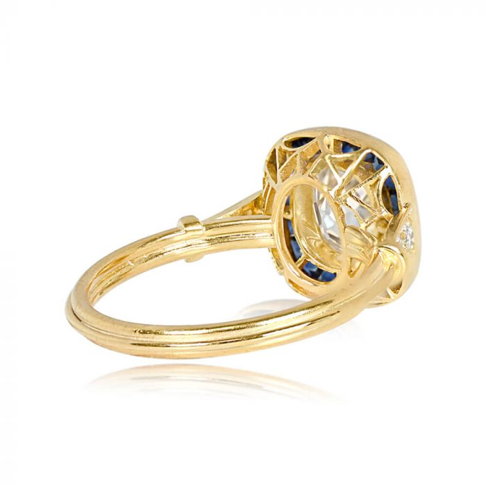 18k Yellow Gold and 1.36ct Diamond Spruce Ring - EDJ