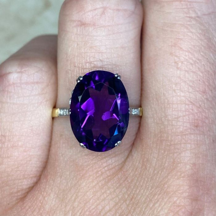 5.29ct Augustine Ring. Circa 1900, Antique, Edwardian Era - EDJ