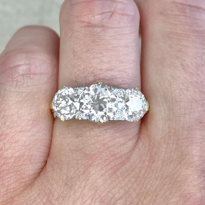 1.44ct Pierce Ring. Circa 1902, Antique, Edwardian Era - EDJ