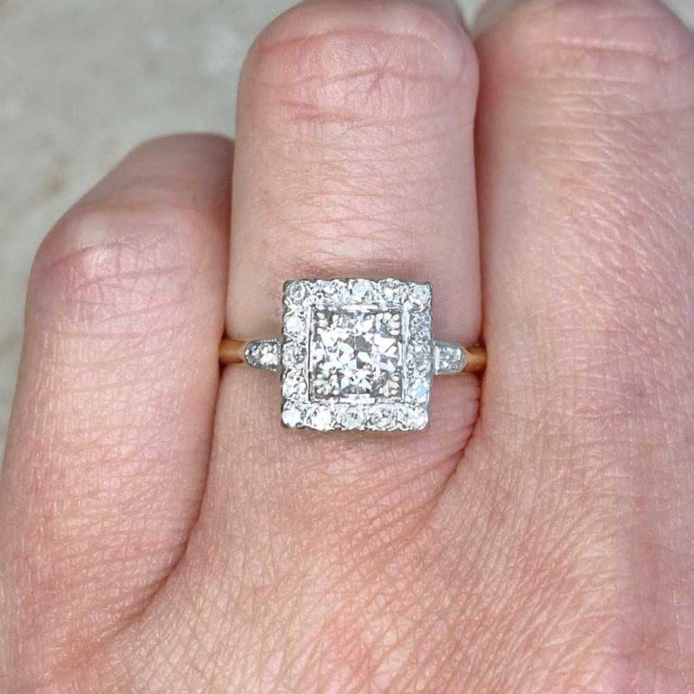 0.50ct Vintage Retro Era Redstone Ring. Circa 1940