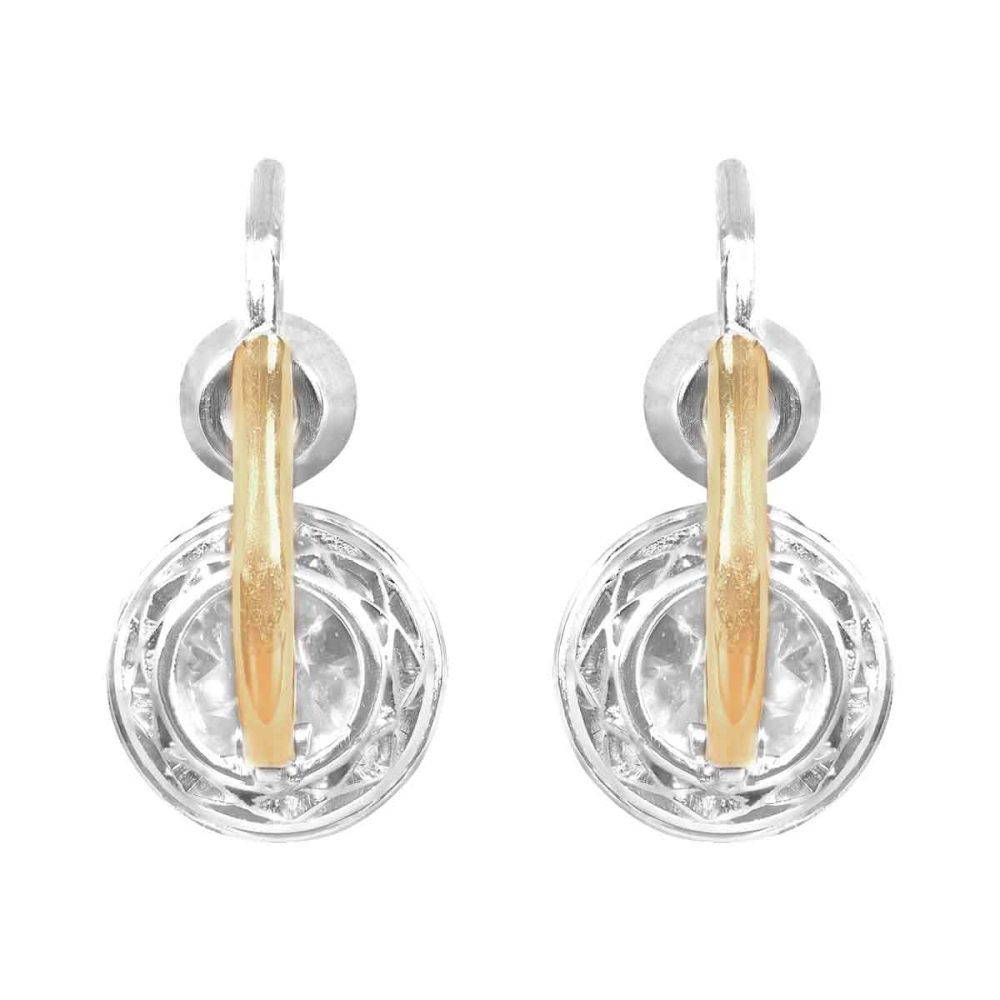 4.09ct Harrow Earrings- Estate Diamond Jewelry