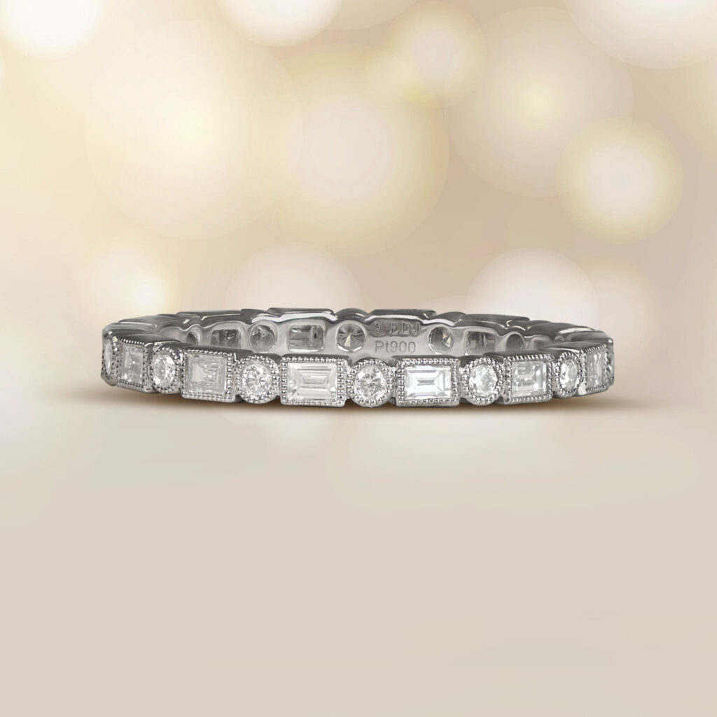 Platinum Diamond Eternity Old Field Band - EDJ