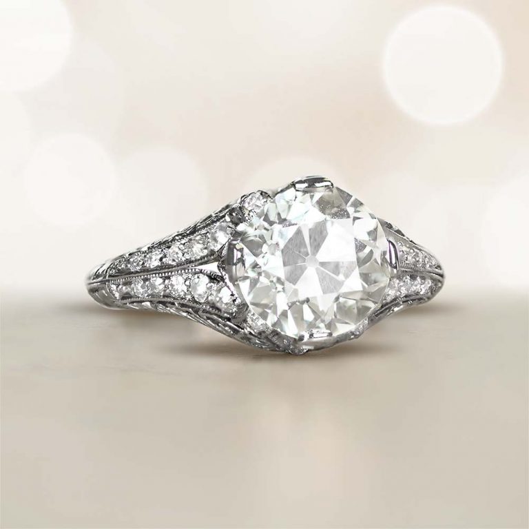 Calp Ring. Circa 1925 - Estate Diamond Jewelry