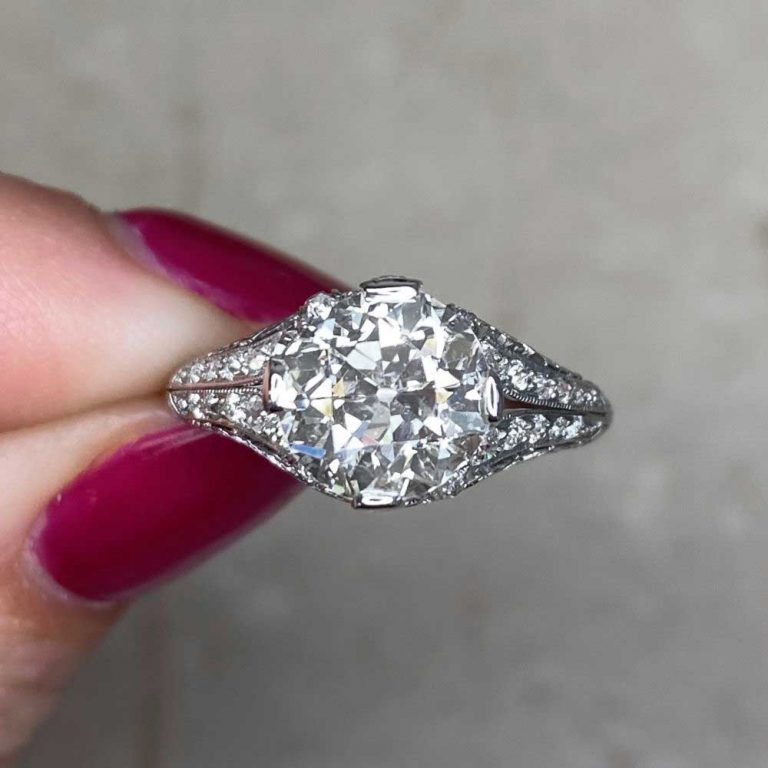 Calp Ring. Circa 1925 - Estate Diamond Jewelry