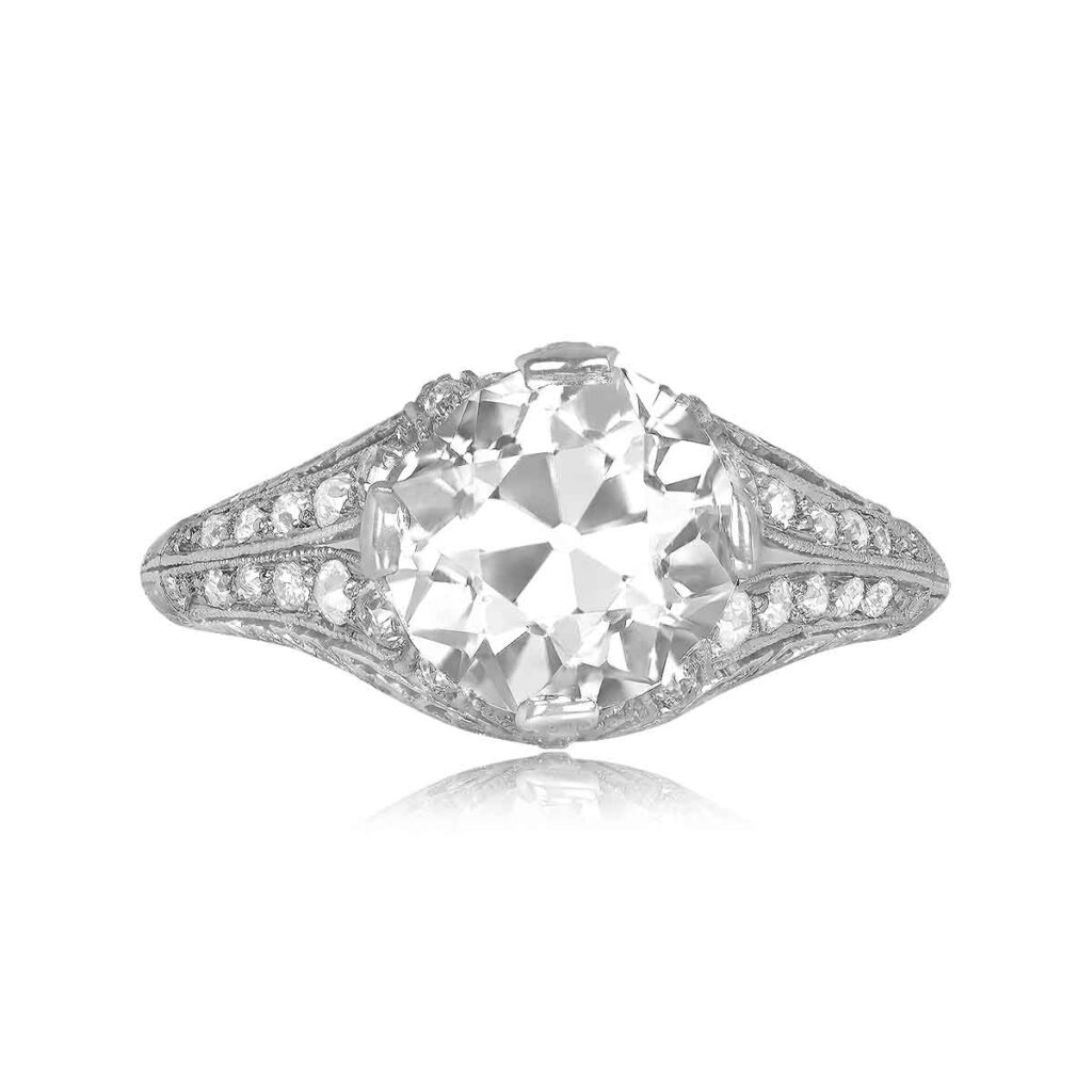 Calp Ring. Circa 1925 - Estate Diamond Jewelry
