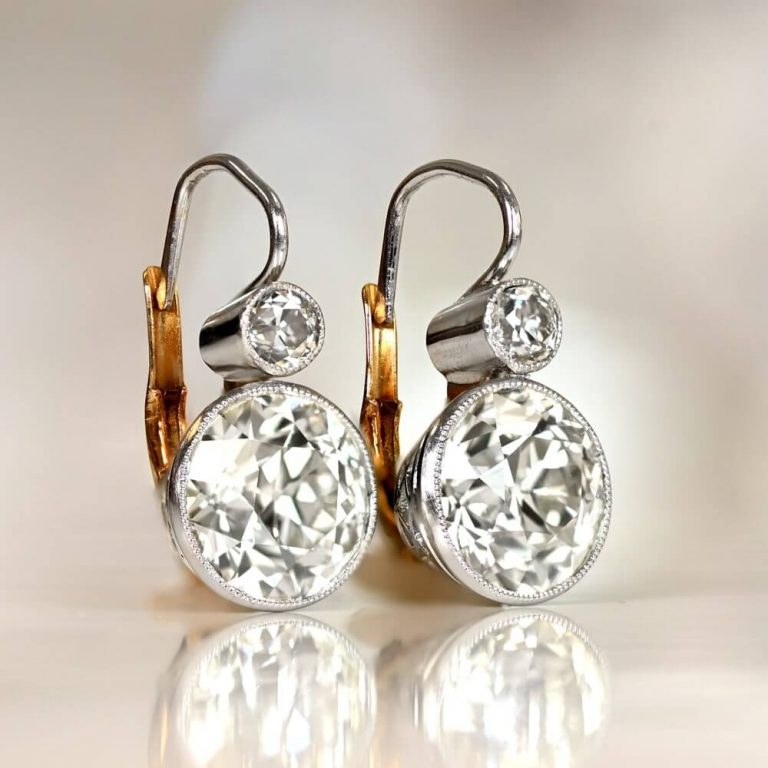4.77ct Harrow Earrings- Estate Diamond Jewelry