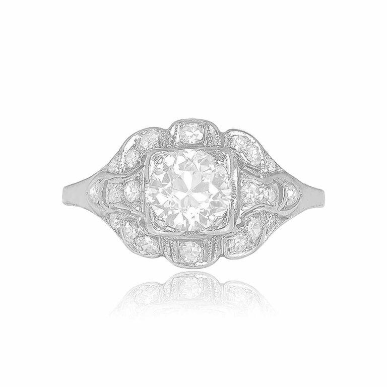 Vintage 0.92ct OEC Diamond Ring - Estate Diamond Jewelry