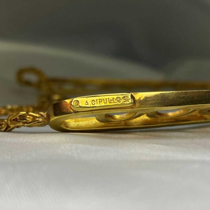 Cipullo 18k Yellow Gold Collar Necklace - Estate Diamond Jewelry