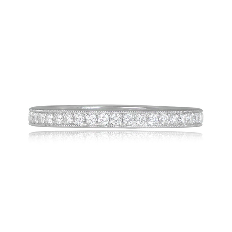 Platinum Pave-Set Diamond Eternity Bellvale Band 2.10mm - EDJ