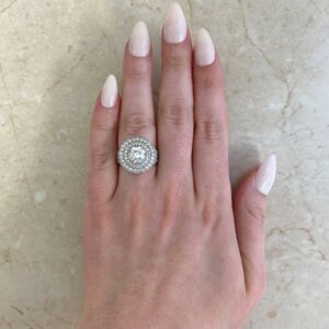2.04ct Diamond and Double Halo Jayton Ring - EDJ