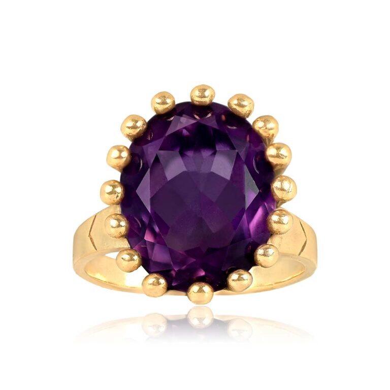 Vintage 7ct Amethyst Tresta Ring. Circa 1970 - EDJ