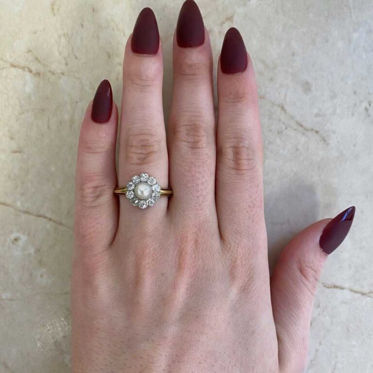 Cluster Colville Ring. Circa 1900, Antique, Edwardian Era - EDJ