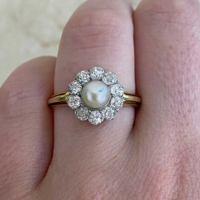 Cluster Colville Ring. Circa 1900, Antique, Edwardian Era - EDJ