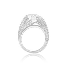 Fred Paris 5.04ct Diamond on Platinum Ring
