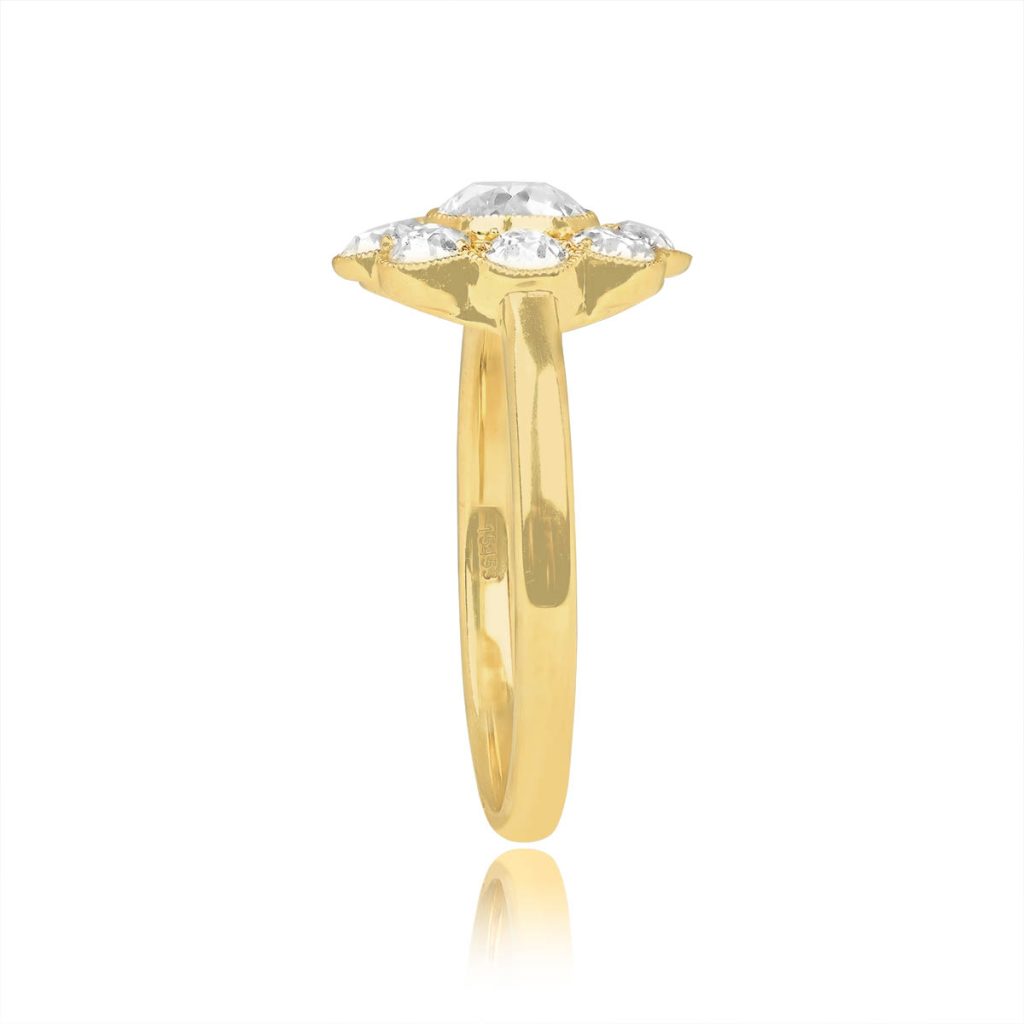 Cluster Colville Ring. Circa 1900, Antique, Edwardian Era - EDJ