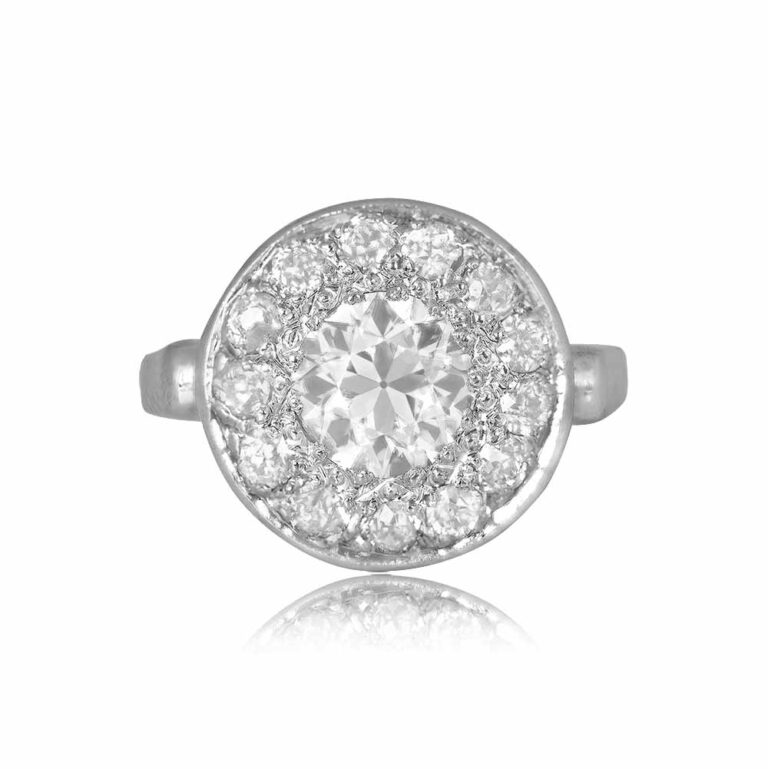 Vintage 1.20ct Old European Cut Diamond Canova Ring EDJ