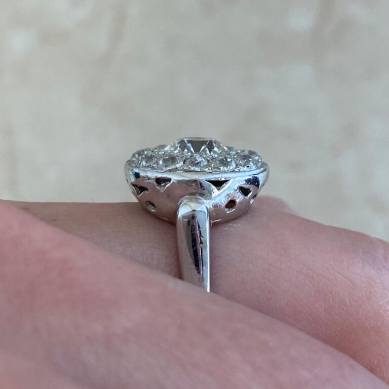 Vintage 1.20ct Old European Cut Diamond Canova Ring EDJ