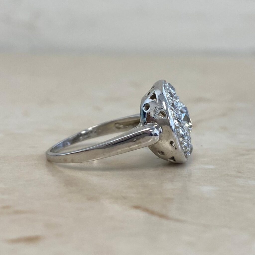 Vintage 1.20ct Old European Cut Diamond Canova Ring EDJ
