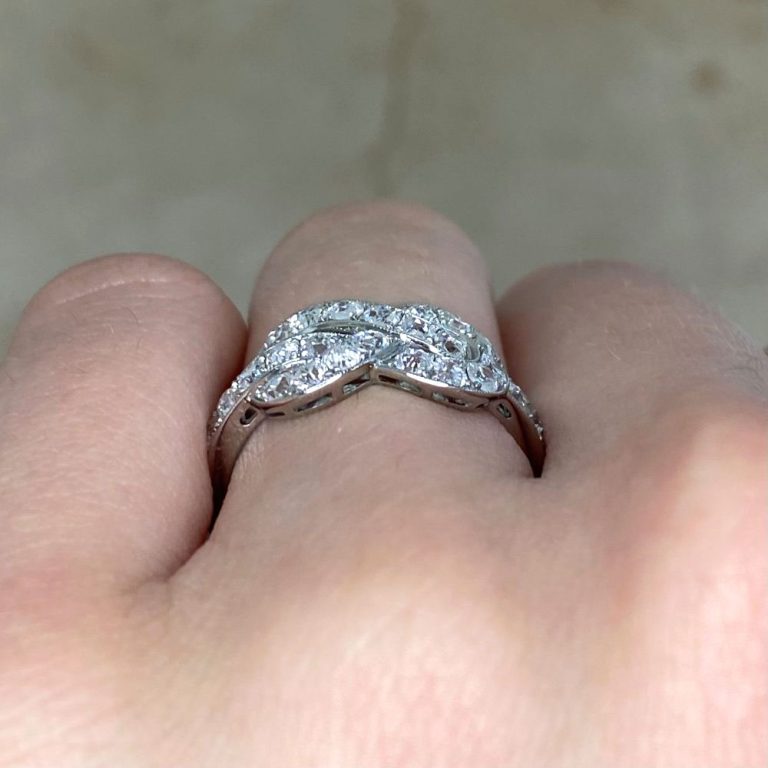 Platinum Diamond Infinity Linden Ring - EDJ