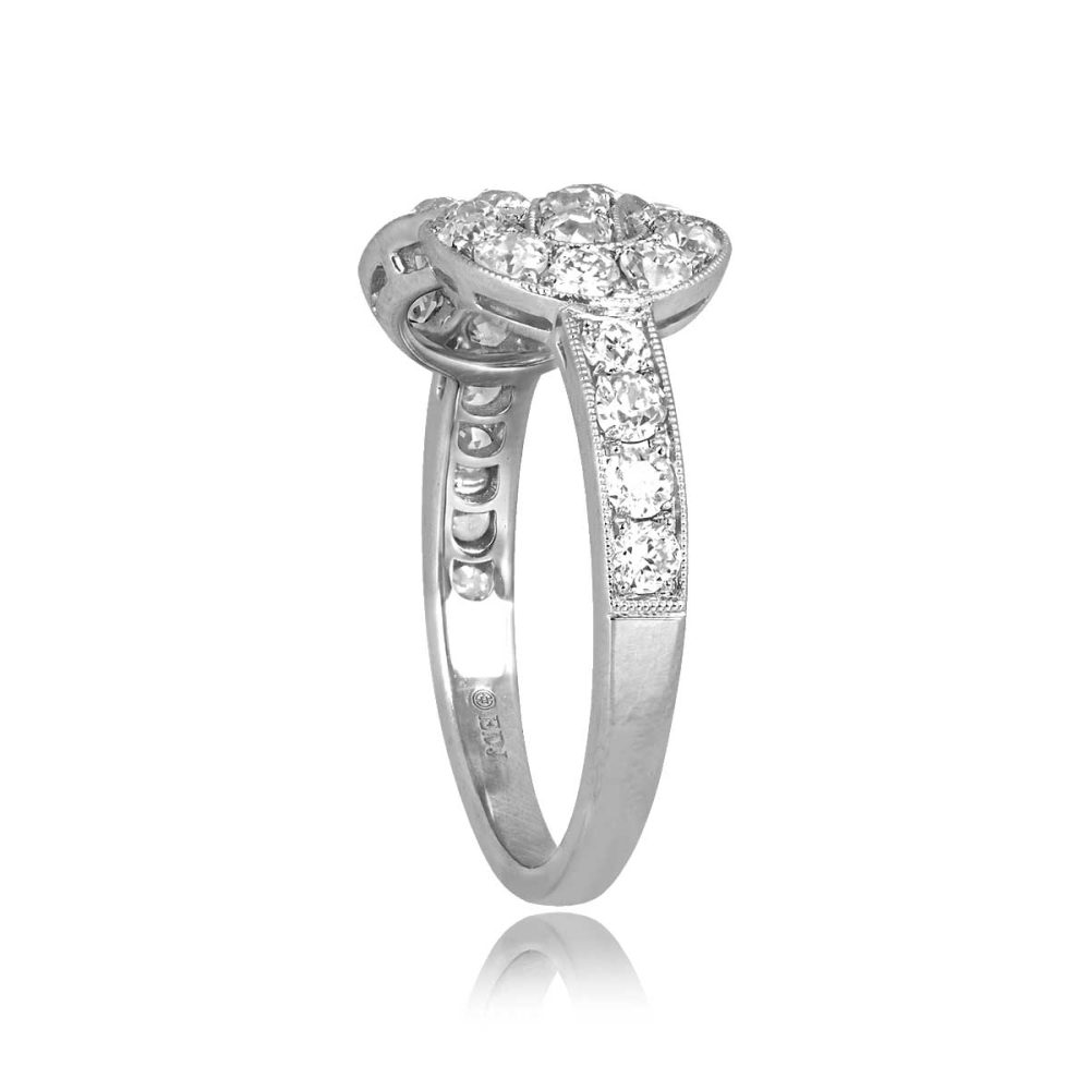 Platinum Diamond Infinity Linden Ring - EDJ